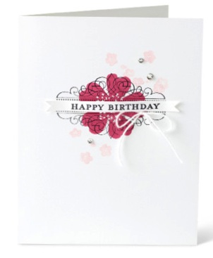 July's Happy Birthday Card - Crafty Stampin'