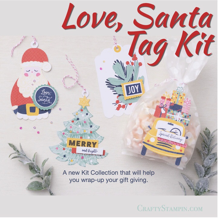 Love Santa Tag Kit - Crafty Stampin' - Linda Cullen - Stampin' Up!