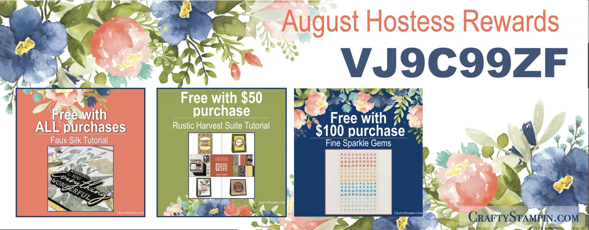 Current Hostess Code - Crafty Stampin'