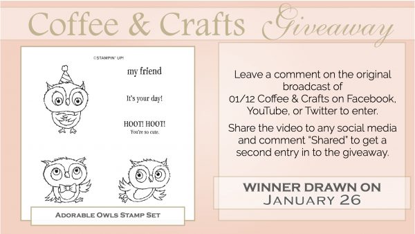 Adorable Owls - Coffee & Crafts - Linda Cullen - Stampin' Up!