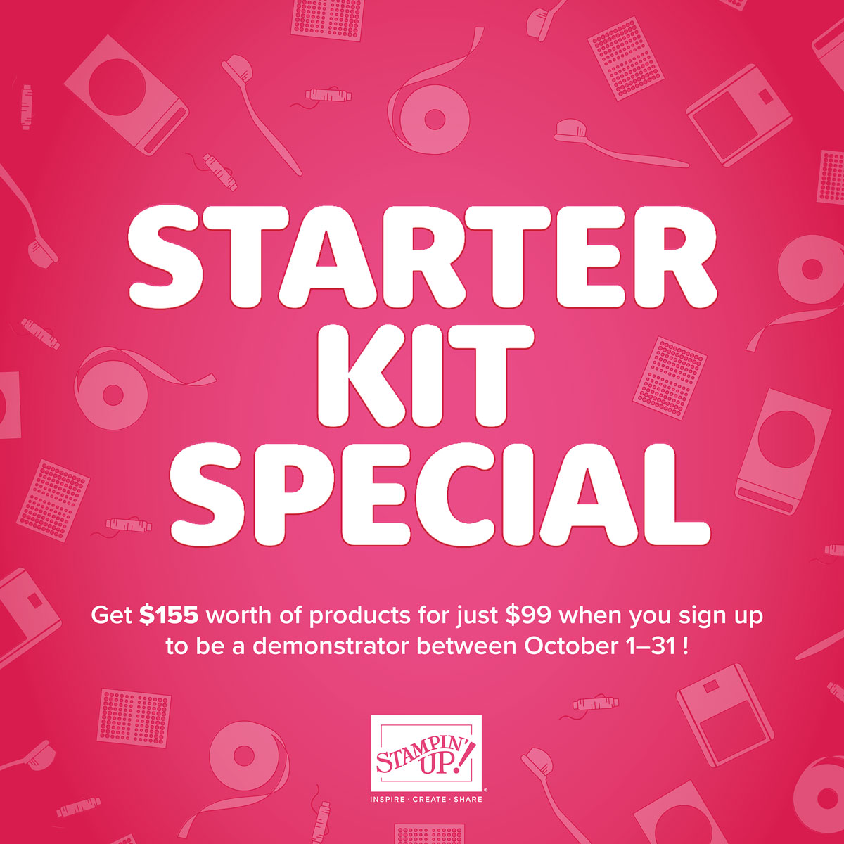 Starter Kit Special - October 1 - 31st - Crafty Stampin'