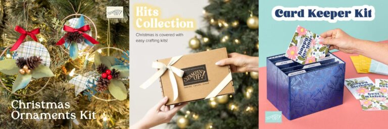 Christmas Ornaments & Card Keeper - Kits Collection - Crafty Stampin'