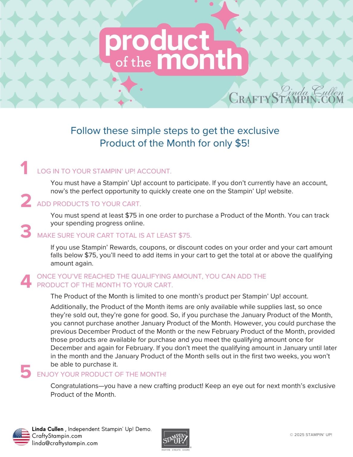 Product of the Month - Crafty Stampin'